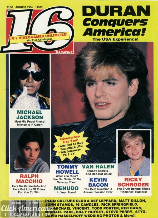 16 Magazine in the 1980s tracked the most popular teen heartthrobs ...
