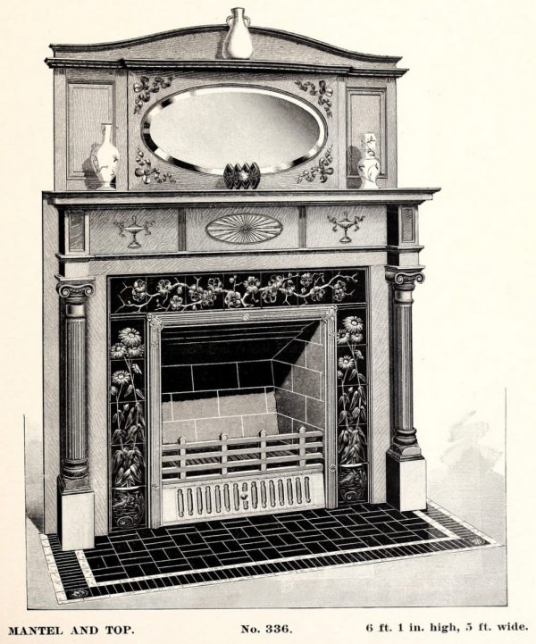 Two dozen fashionable Victorian fireplaces from the 1880s - Click Americana