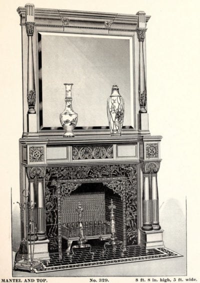 Two dozen fashionable Victorian fireplaces from the 1880s - Click Americana
