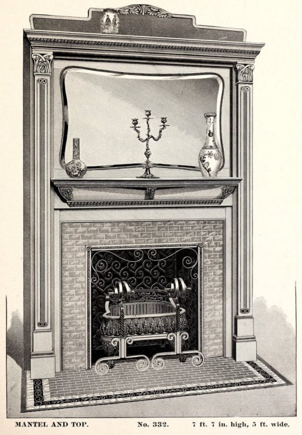 Two dozen fashionable Victorian fireplaces from the 1880s - Click Americana
