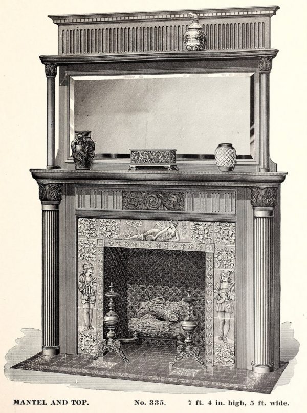 Two dozen fashionable Victorian fireplaces from the 1880s - Click Americana
