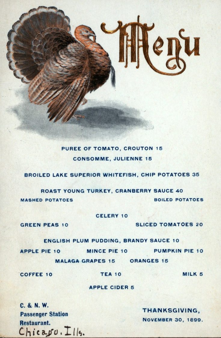 What did people have for Thanksgiving dinner years ago? Take a look ...
