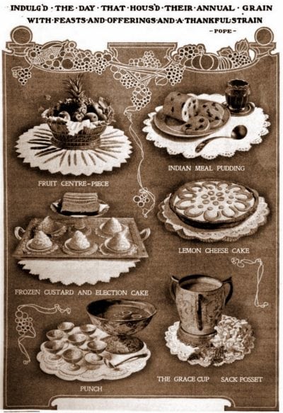 Thanksgiving dinner recipes from the Colonial days, as described in ...