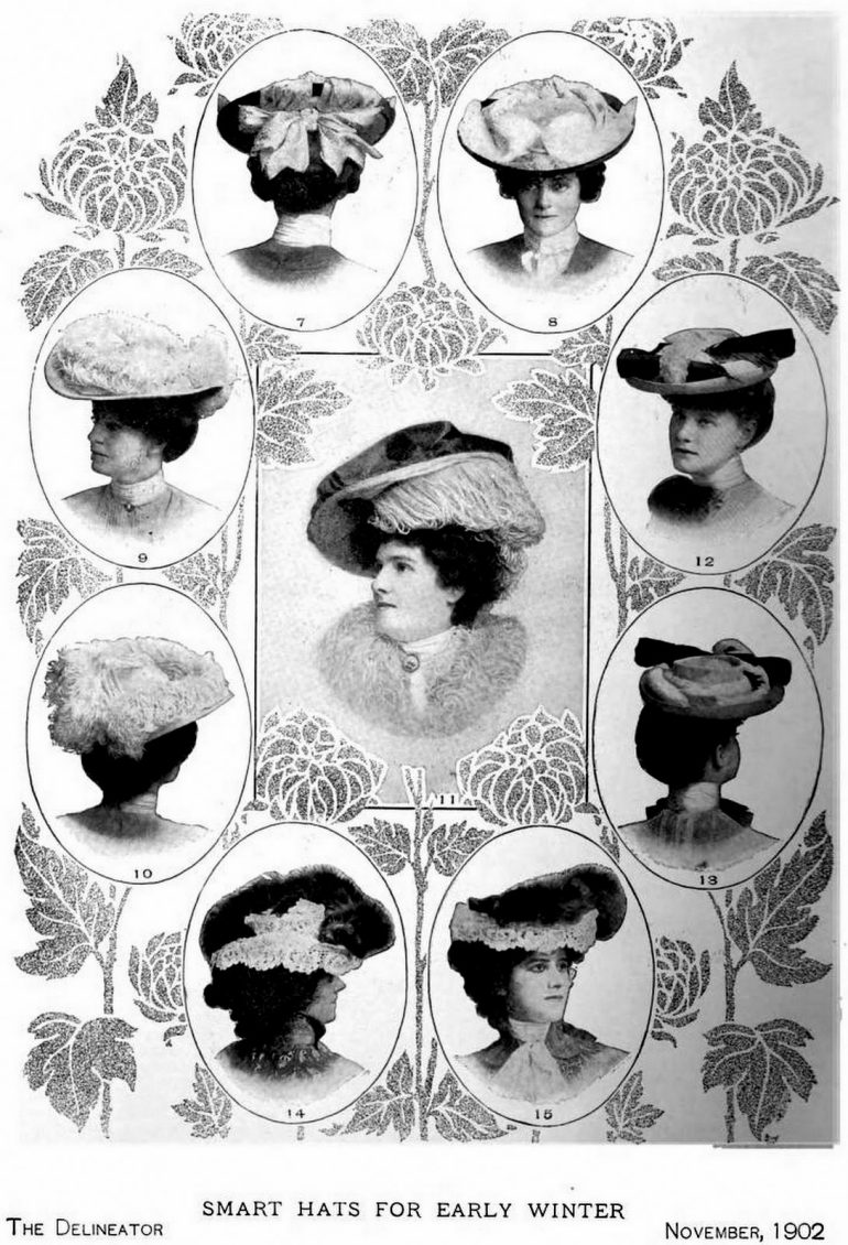 Vintage hats from the 1900s: What fashionable women were wearing at the ...