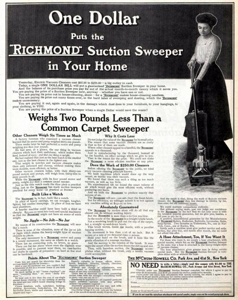 The first vintage vacuum cleaners from the early 1900s & the history of ...