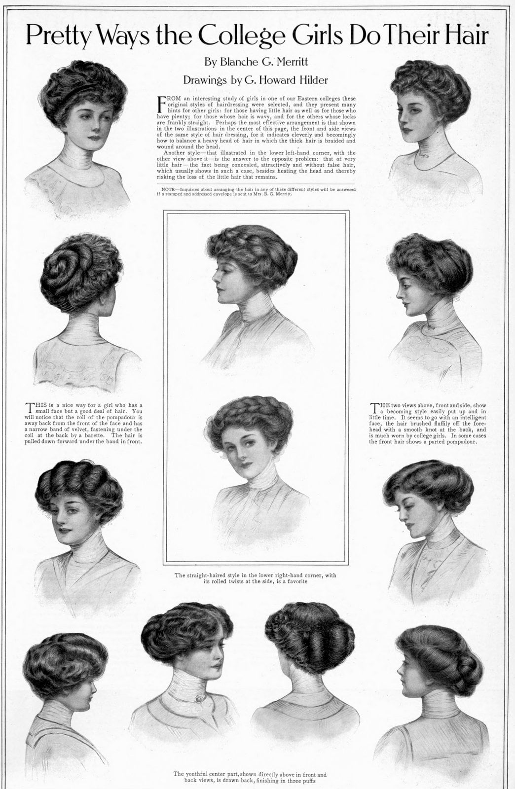 Pretty vintage hairstyles for women from the 1910s - Click Americana