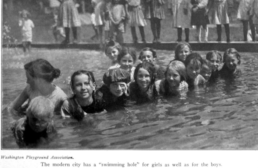 Huge old outdoor public swimming pools like these made summertime cool ...