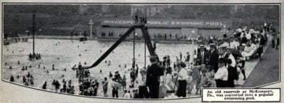 Huge old outdoor public swimming pools like these made summertime cool ...