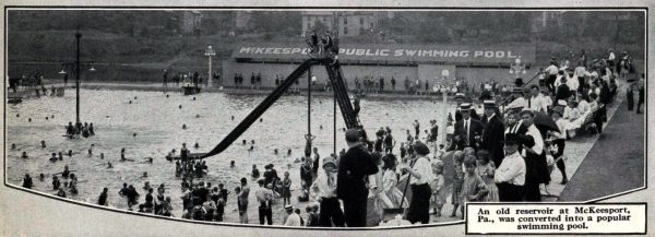 Huge old outdoor public swimming pools like these made summertime cool ...