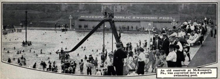 Huge old outdoor public swimming pools like these made summertime cool ...