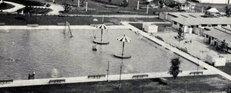 Huge old outdoor public swimming pools like these made summertime cool ...