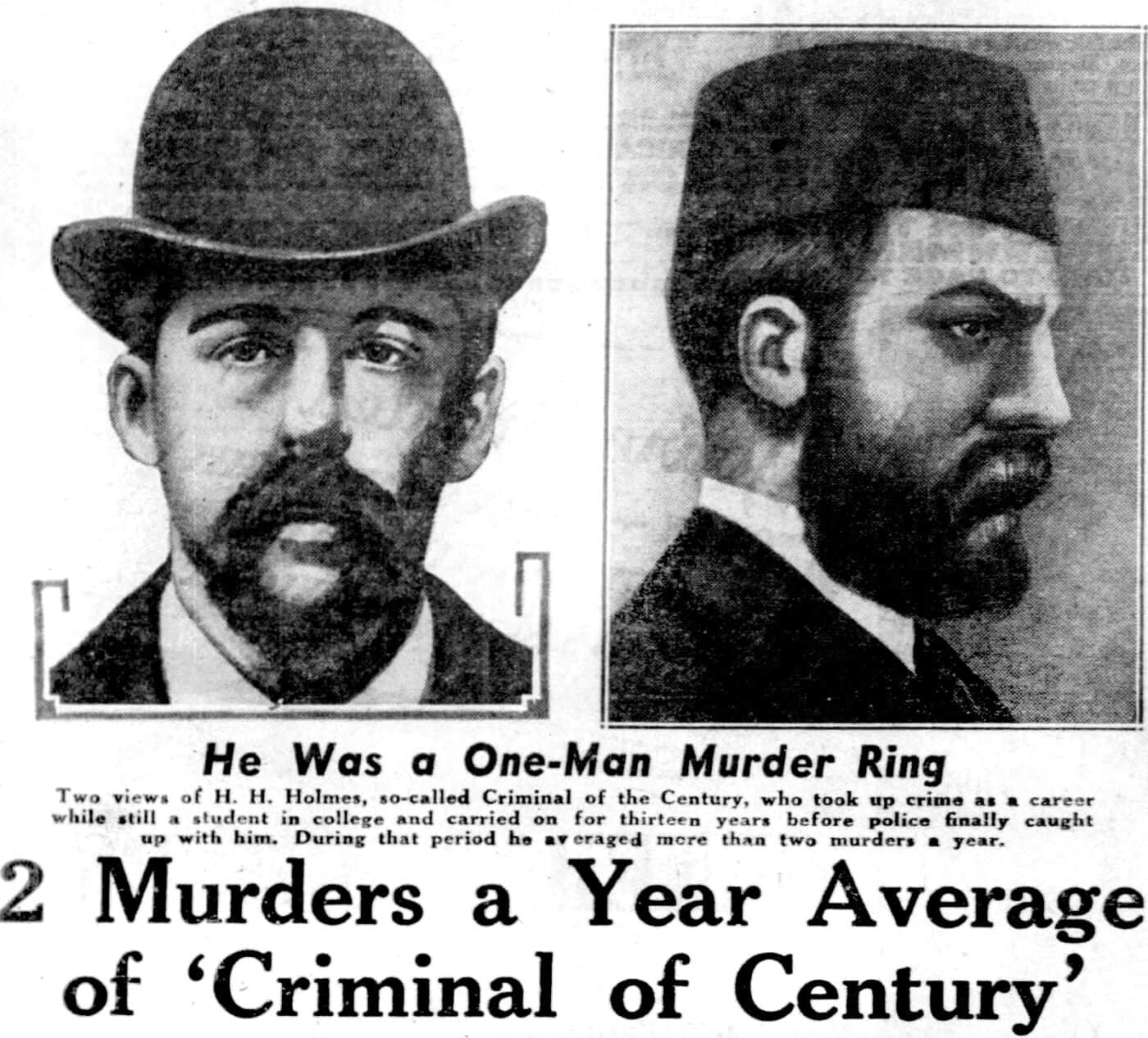 Mass murderer Dr H H Holmes: The story of the Chicago Murder Castle ...