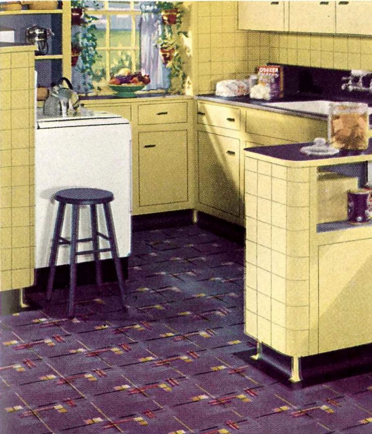 33 retro yellow kitchens that defined midcentury style in the most ...