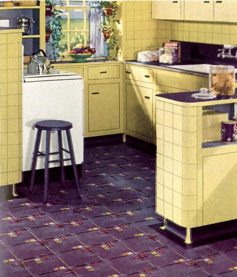 33 retro yellow kitchens that defined midcentury style in the most ...