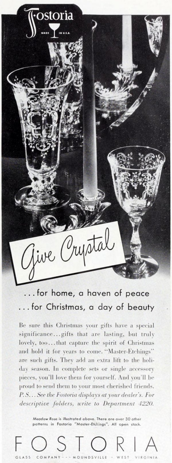 Vintage Fostoria glass: 100+ gorgeous patterns, colors & styles of the ...