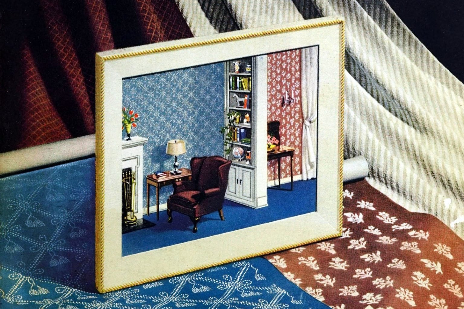 Vintage 1940s wallpaper: See 150 authentic wallpaper samples of popular ...