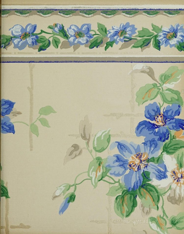 Vintage 1940s wallpaper: 150 real samples of popular old patterns ...