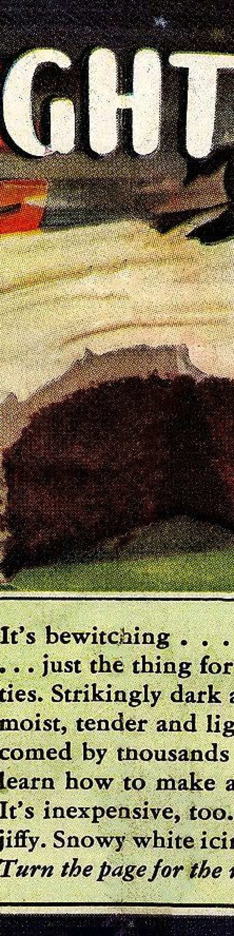 Black Midnight Cake: A creative chocolate retro recipe for a spooky ...