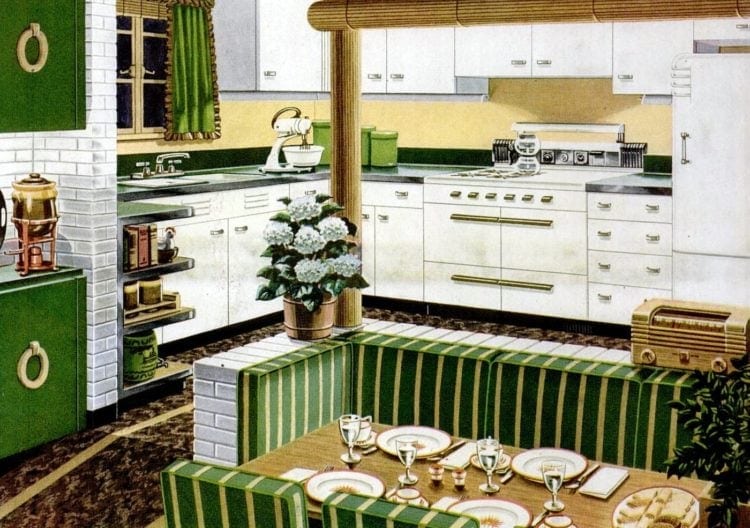 40 vintage breakfast nook ideas to make a cozy kitchen corner - Click ...