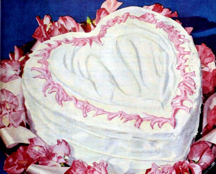 Make a delicious and sweet heart-shaped cake, the old-fashioned way ...