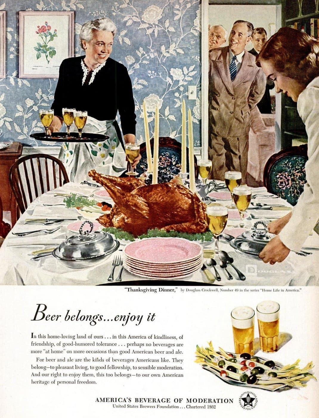 Beer belongs - enjoy it! 20 old-fashioned scenes from the 40s & 50s - Click Americana