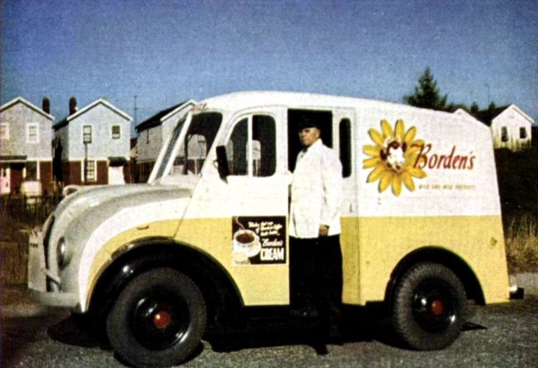 The milkman of years ago delivered milk & happy memories - Click Americana