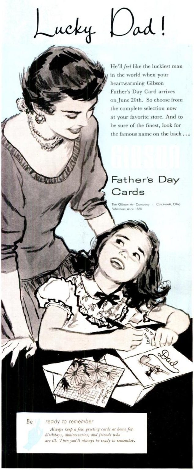 See a dozen adorable & sweet vintage Father's Day cards from the 50s ...