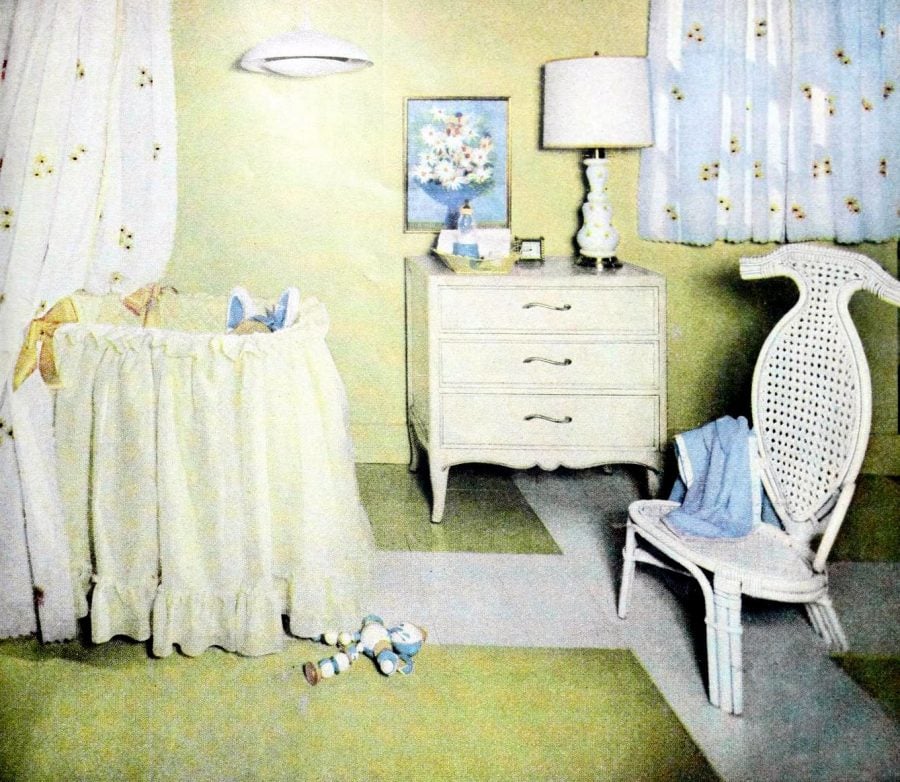 See 1950s nursery furniture & vintage decor for the baby's room - Click ...