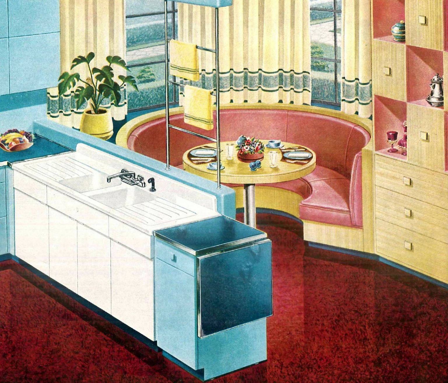 40 vintage breakfast nook ideas to make a cozy kitchen corner - Click ...