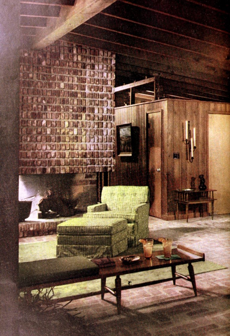 Vintage brick fireplaces: Warm & wonderful home decor from the 1950s ...