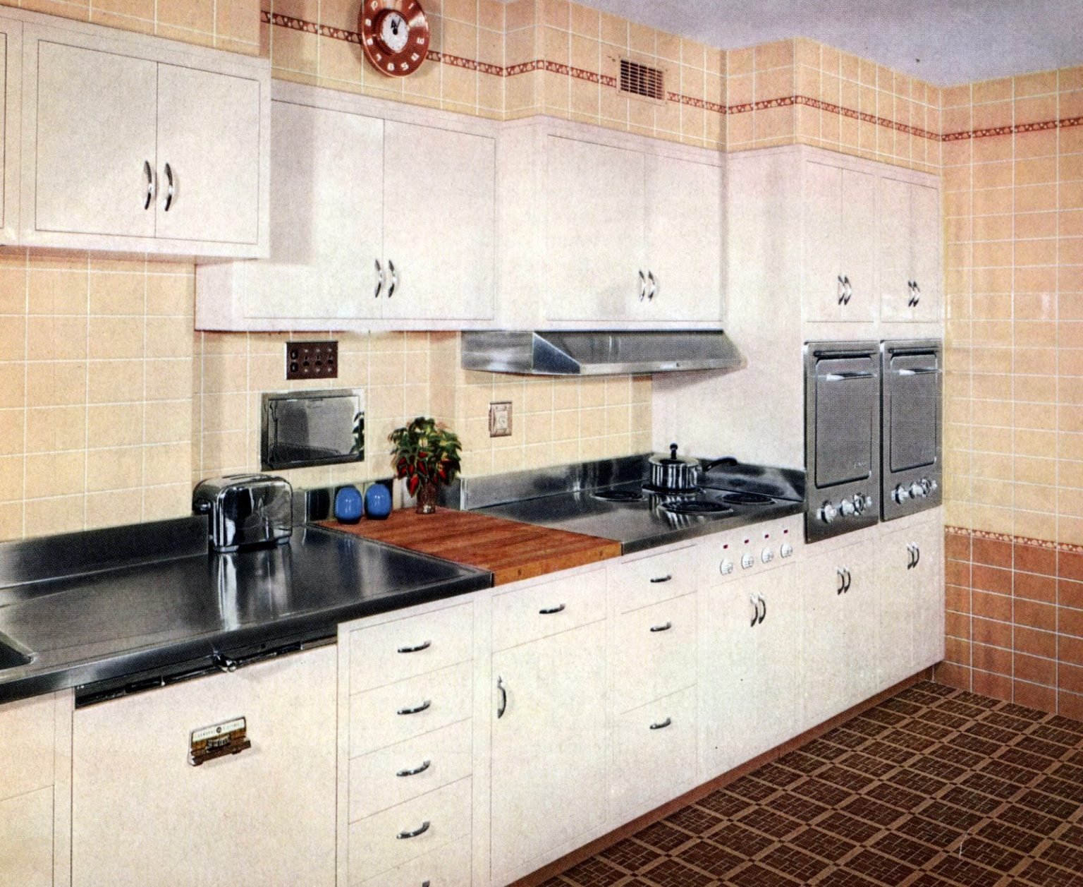 31 vintage 1950s kitchen tile design ideas - Click Americana