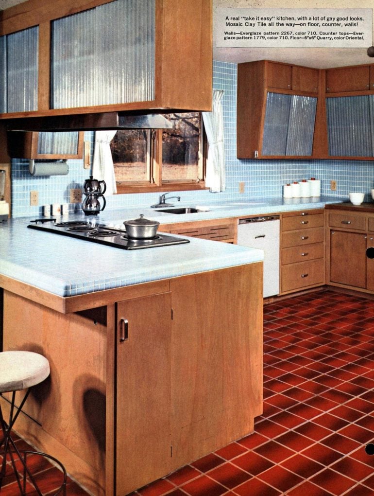 31 vintage 1950s kitchen tile design ideas - Click Americana