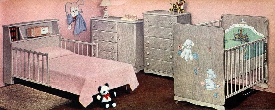 See 1950s nursery furniture & vintage decor for the baby's room - Click ...