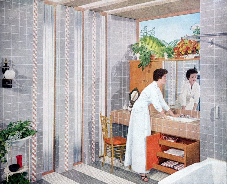 36 vintage 1950s bathroom tile design ideas - Click Americana