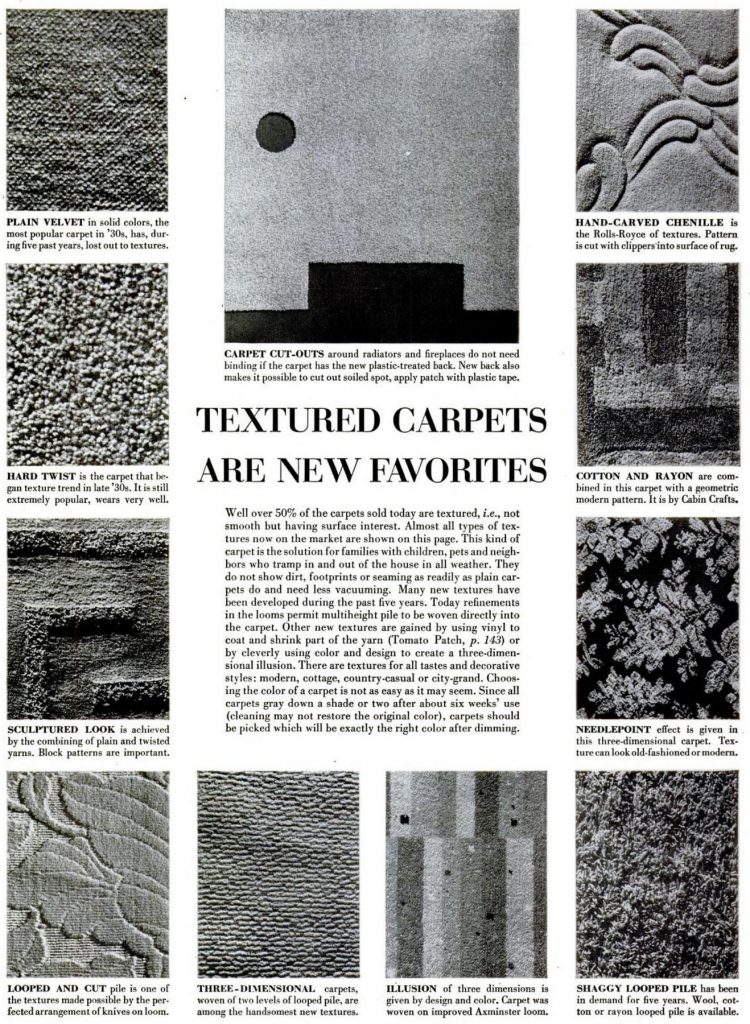 See 70 vintage sculptured & textured carpets that gave homes an old ...