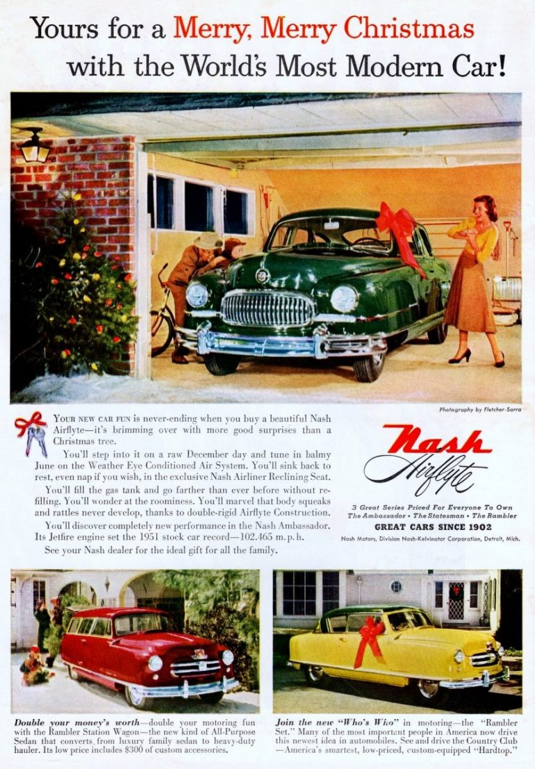 Classic Nash cars from the '50s: Airflyte, Ambassador, Metropolitan ...