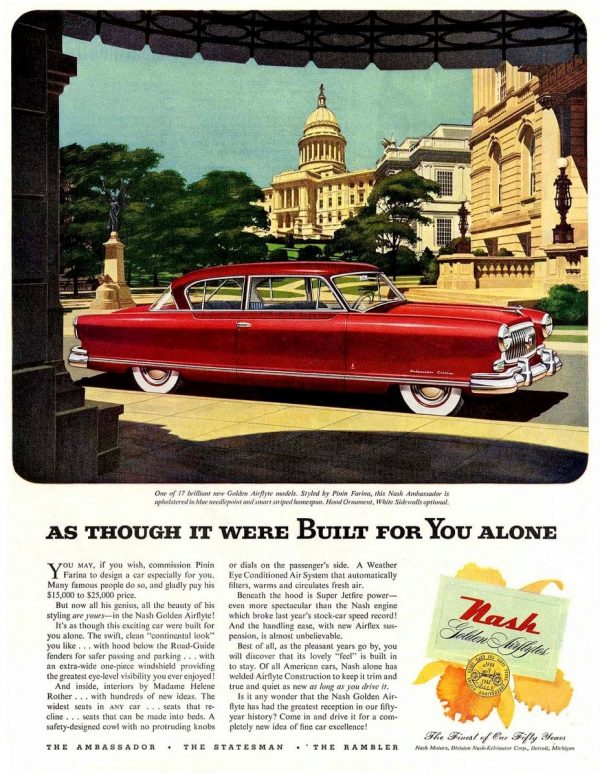 Classic Nash cars from the '50s: Airflyte, Ambassador, Metropolitan ...