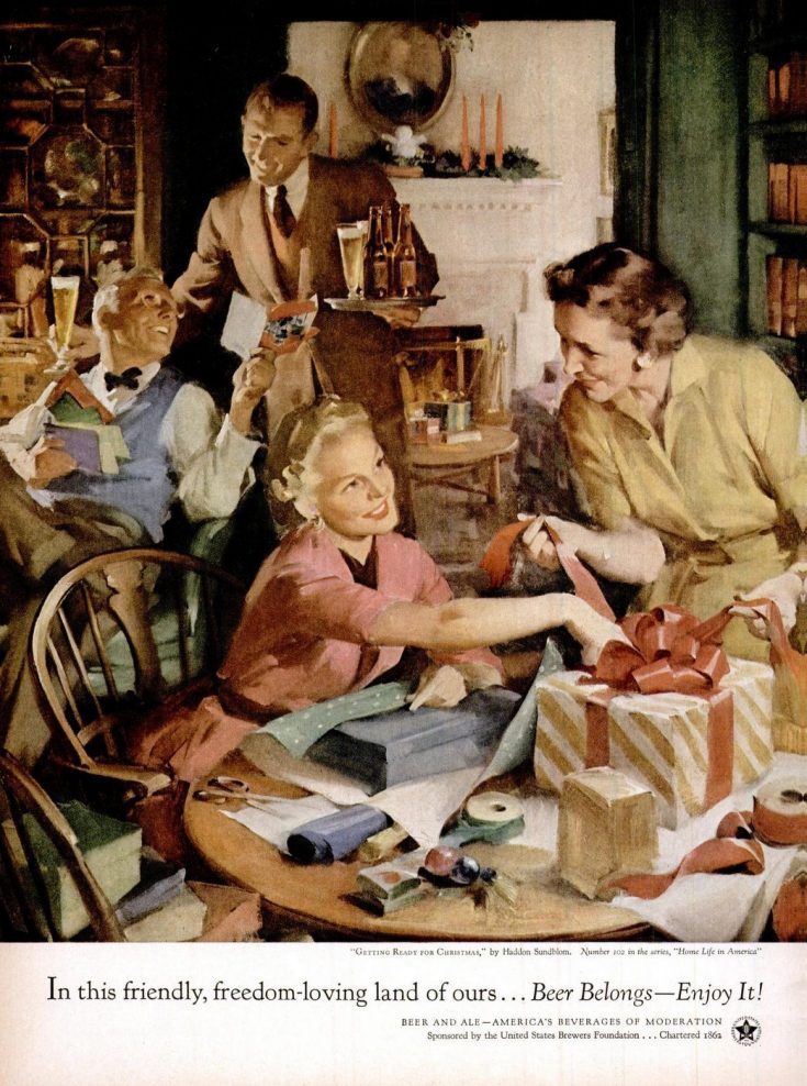 Beer belongs - enjoy it! 20 old-fashioned scenes from the 40s & 50s - Click Americana