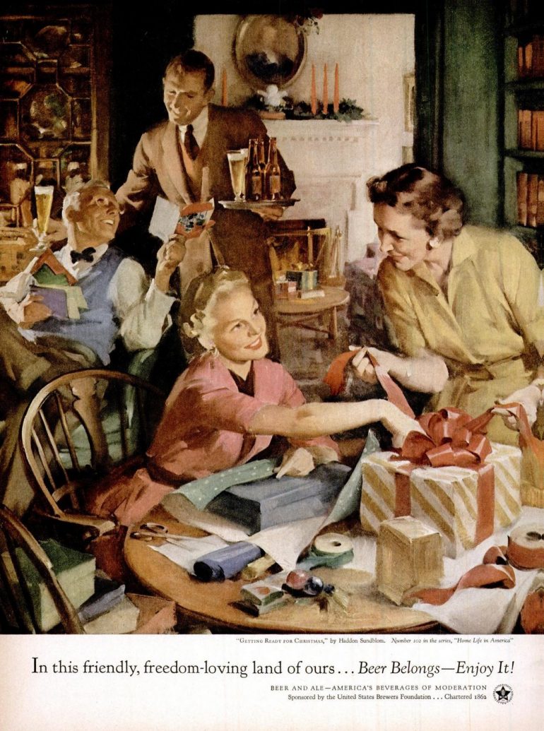 Beer belongs - enjoy it! 20 old-fashioned scenes from the 40s & 50s - Click Americana