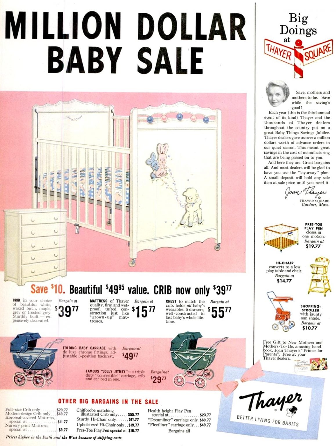 See 1950s nursery furniture & vintage decor for the baby's room - Click ...