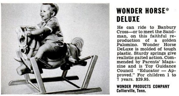 Wonder horses & more vintage ride-on spring rocking horse toys from the ...