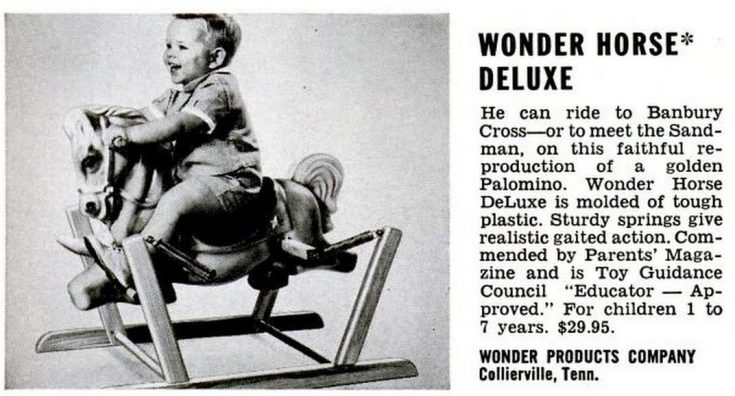 Wonder horses & more vintage ride-on spring rocking horse toys from the ...