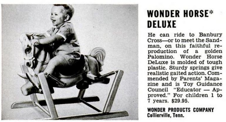 Wonder horses & more vintage ride-on spring rocking horse toys from the ...