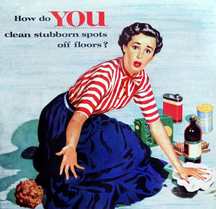 The perfect '50s housewife & her everyday cleaning life - Click Americana