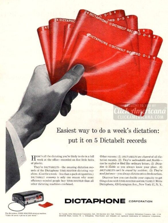 How a Dictaphone & other vintage office transcription machines worked ...