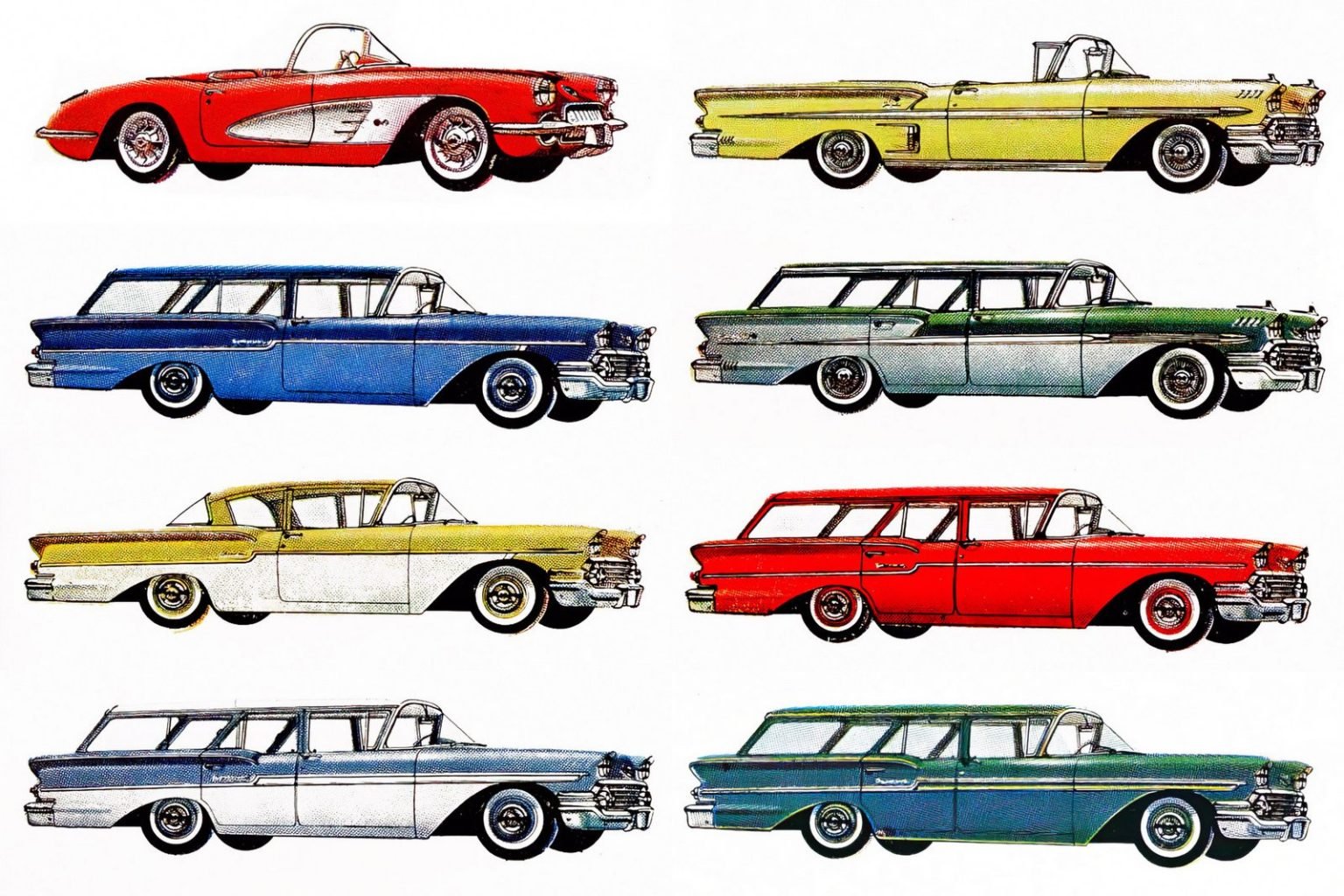 1958 Chevys: See 17 different classic Chevrolet car models & top ...