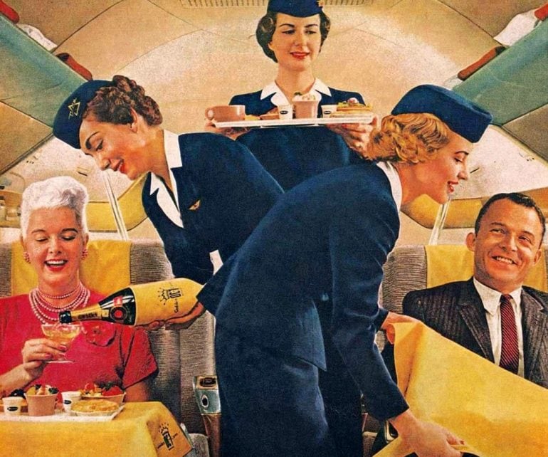 Amazing airline food from the 1950s, 1960s & 1970s: In-flight meals you ...