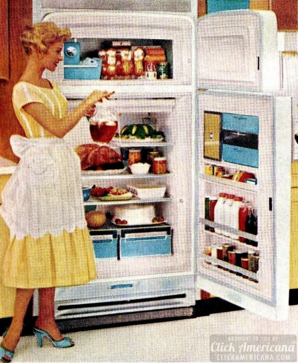 How to be a perfect '50s housewife: Love your refrigerator! - Click ...