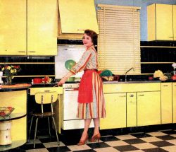 33 retro yellow kitchens that defined midcentury style in the most ...