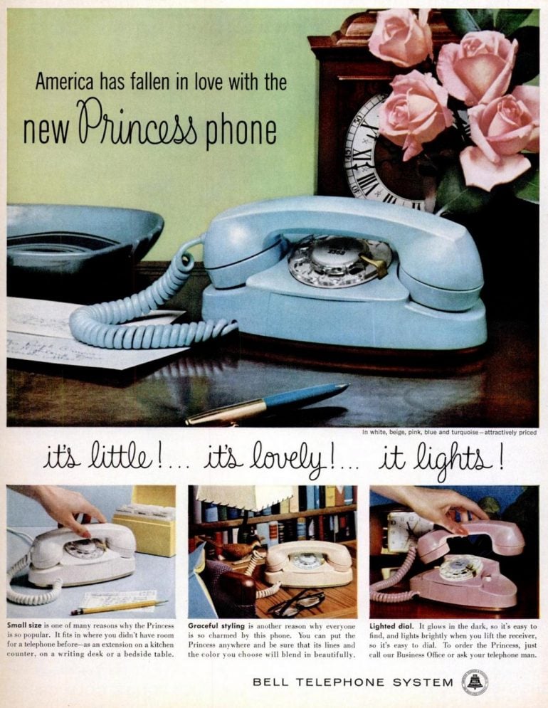 Vintage Princess phones: Remember the colorful telephones with a lit ...